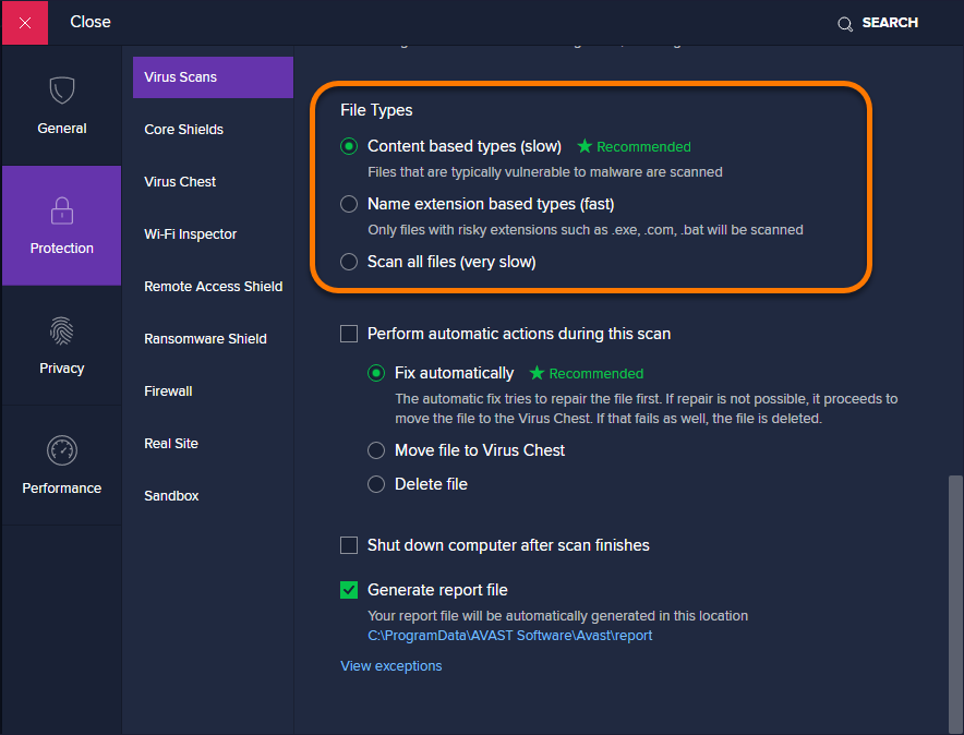 Dostosowywanie ustawień skanowania Avast w poszukiwaniu wirusów | Avast