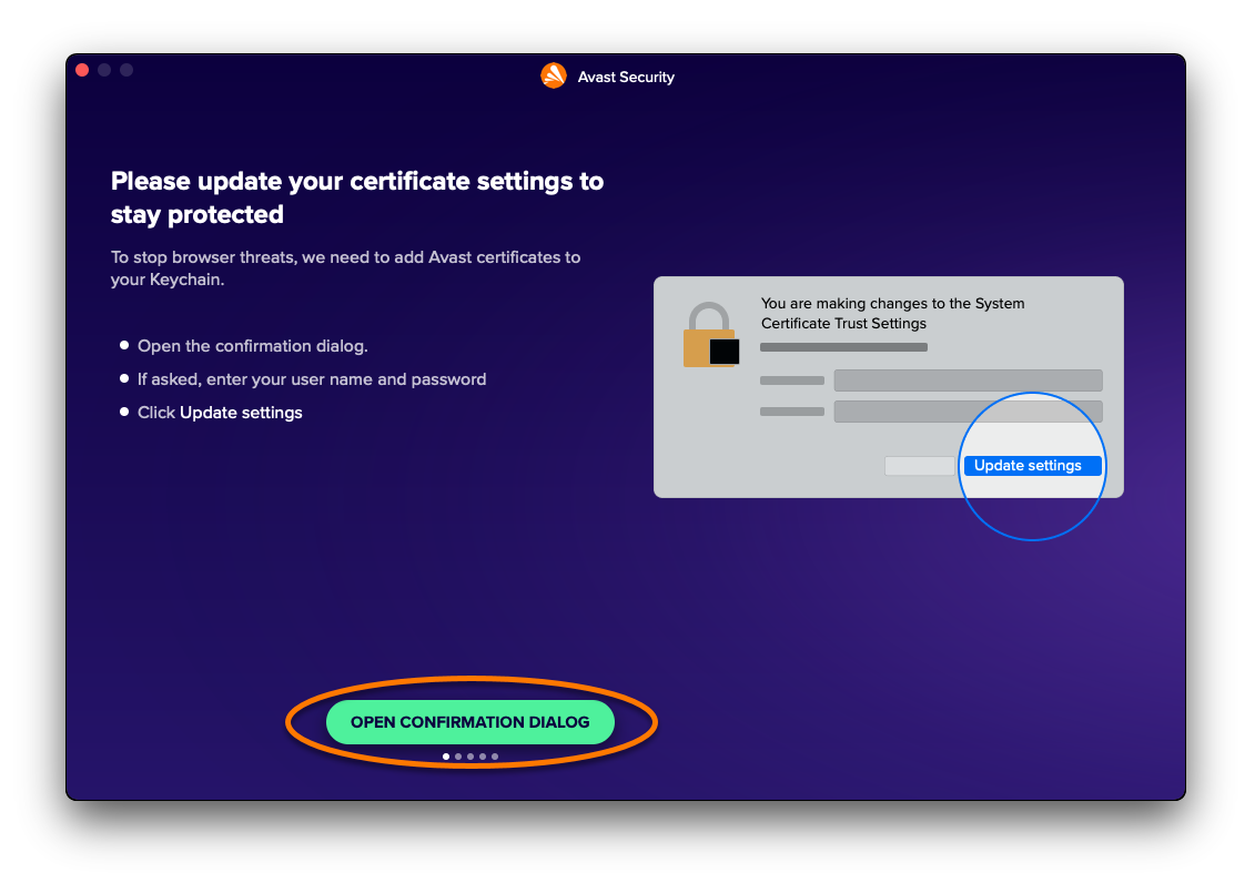 How to allow all protection permissions on macOS | Avast
