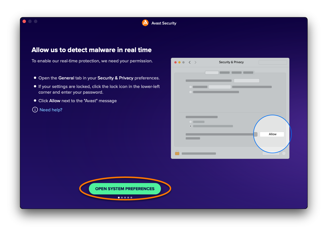 How to allow all protection permissions on macOS | Avast