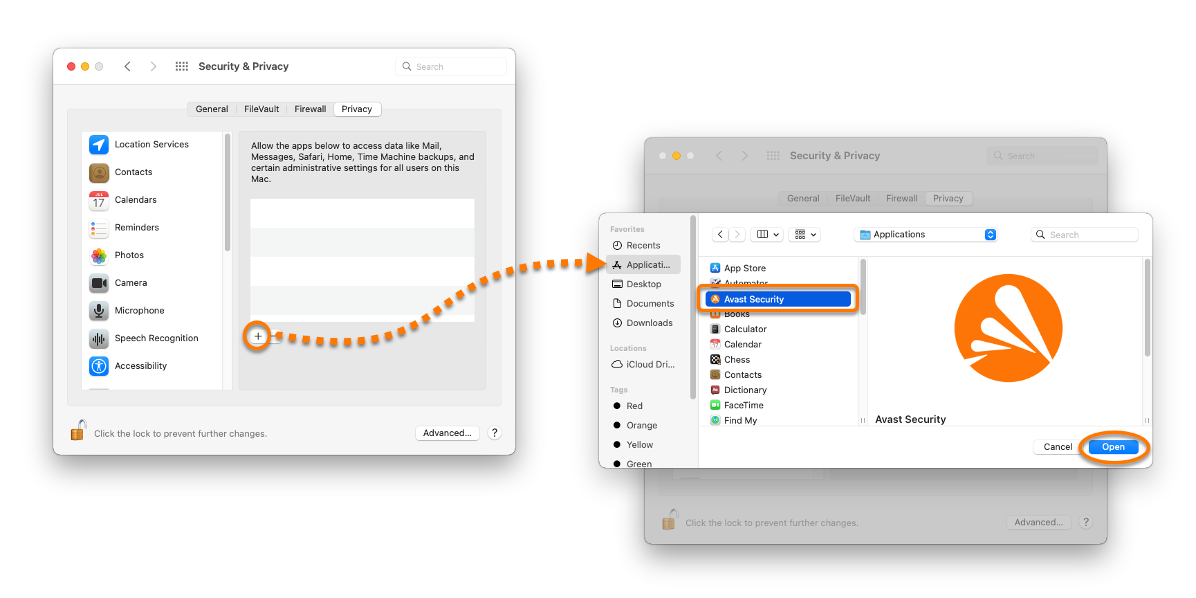How to allow all protection permissions on macOS | Avast