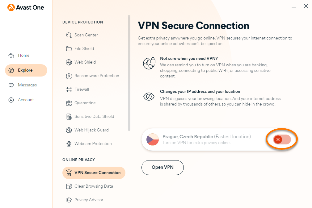 How to use VPN Secure Connection | Avast